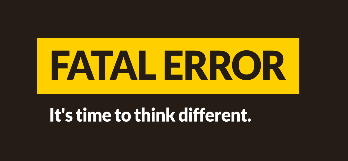 Fatal Error – Richard's Work Blog